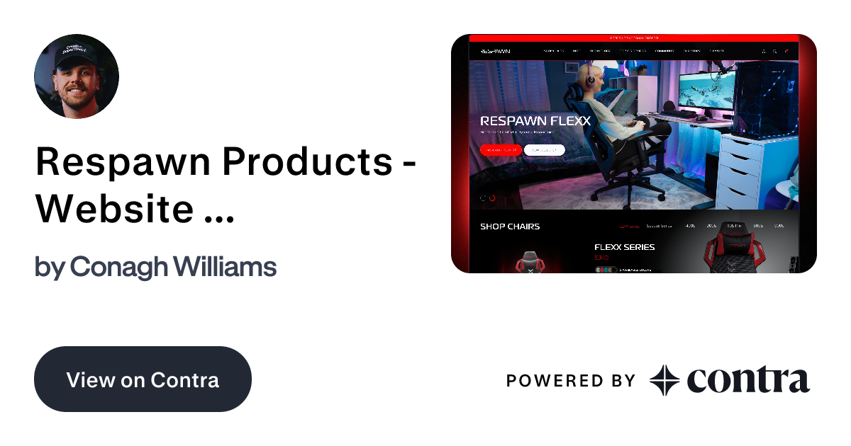 Respawn Products - Website Design by Conagh Williams