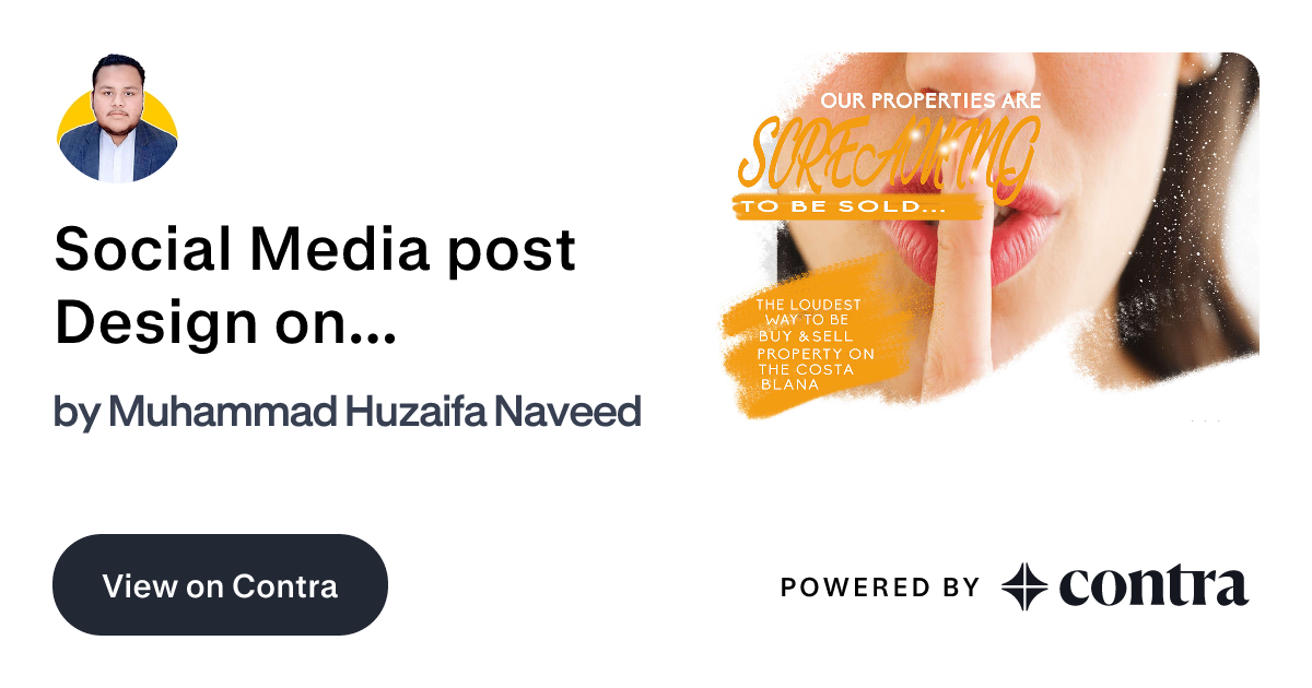Social Media post Design on Behance by Muhammad Huzaifa Naveed