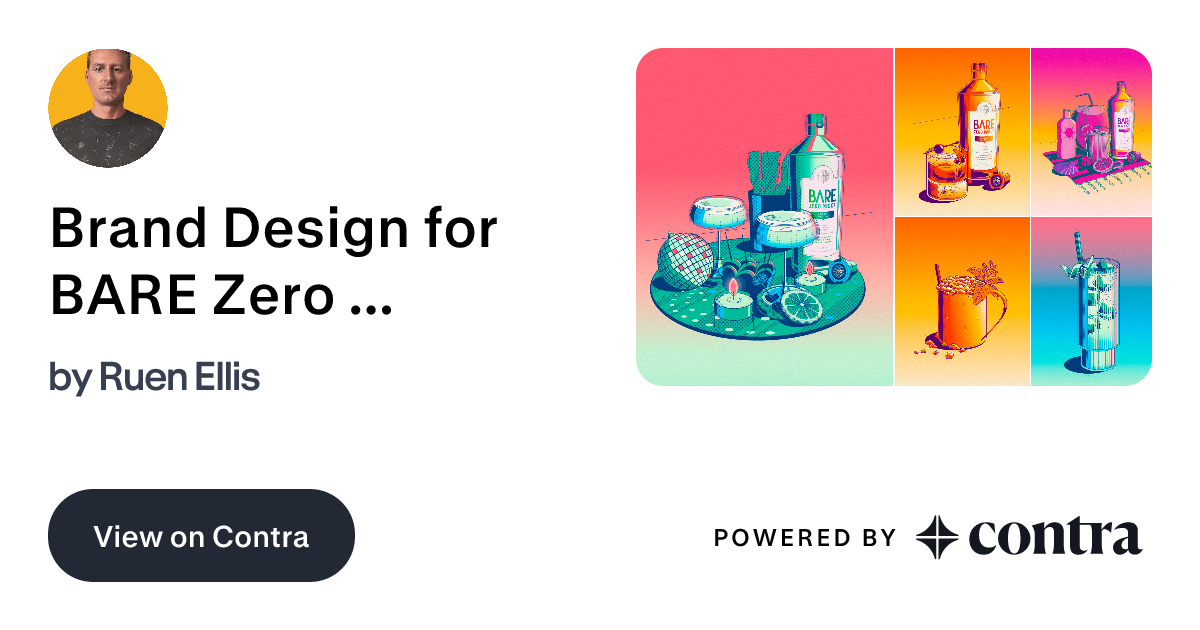 Brand Design for BARE Zero Proof by Ruen Ellis