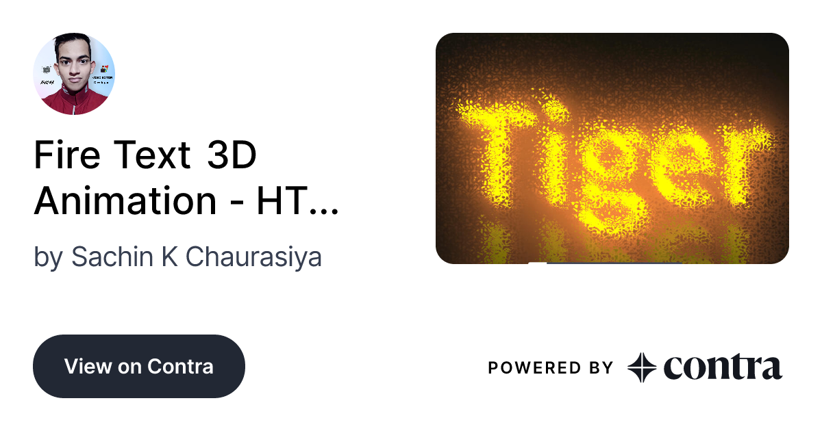 Fire Text 3D Animation - HTML5 CSS3 by Sachin K Chaurasiya Fire Text 3D Animation - HTML5 CSS3 by Sachin K Chaurasiya