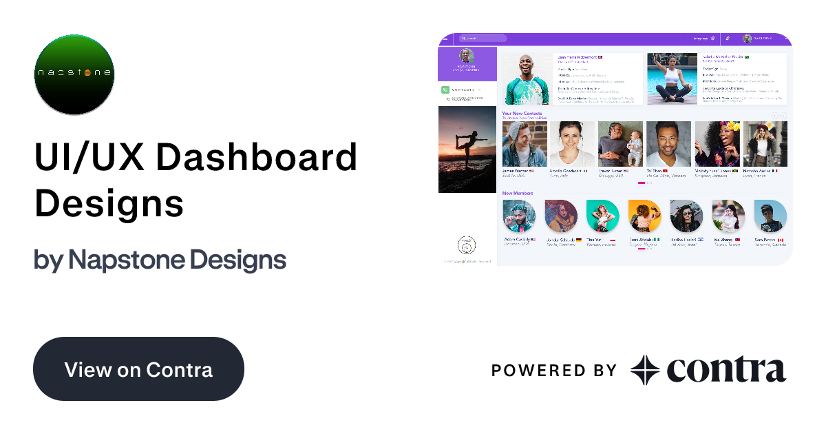 UI/UX Dashboard Designs by Napstone Designs