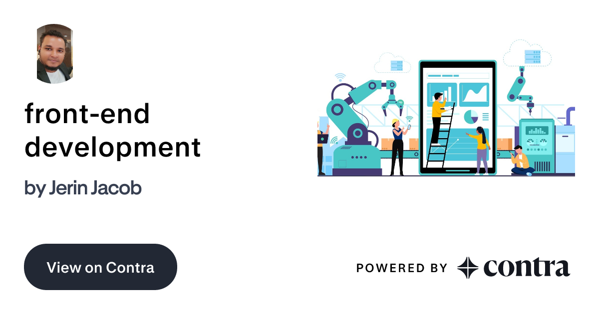 front-end development by Jerin Jacob