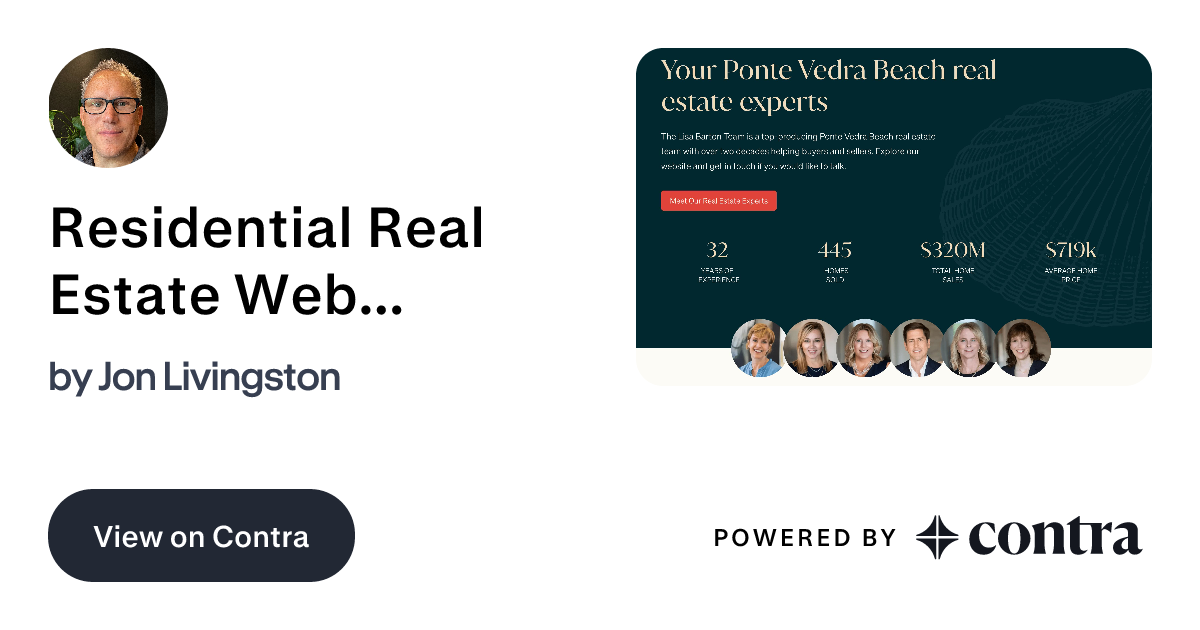 Residential Real Estate Website by Jon Livingston