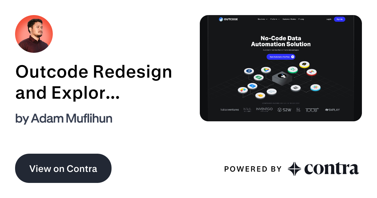 Outcode Redesign and Exploration by Adam Muflihun