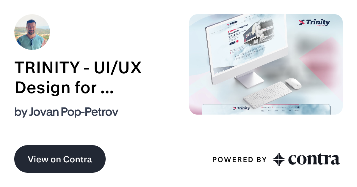 TRINITY - UI/UX Design for Landing page by Jovan Pop-Petrov