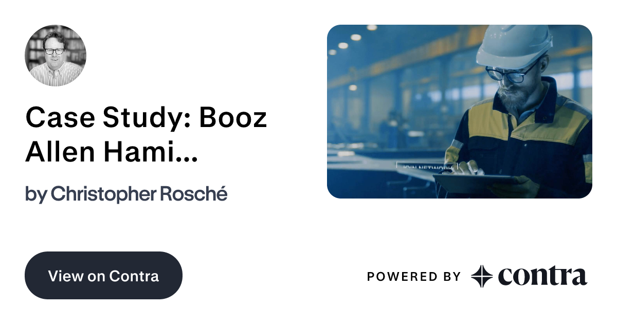 Case Study: Booz Allen Hamilton by Christopher Rosché