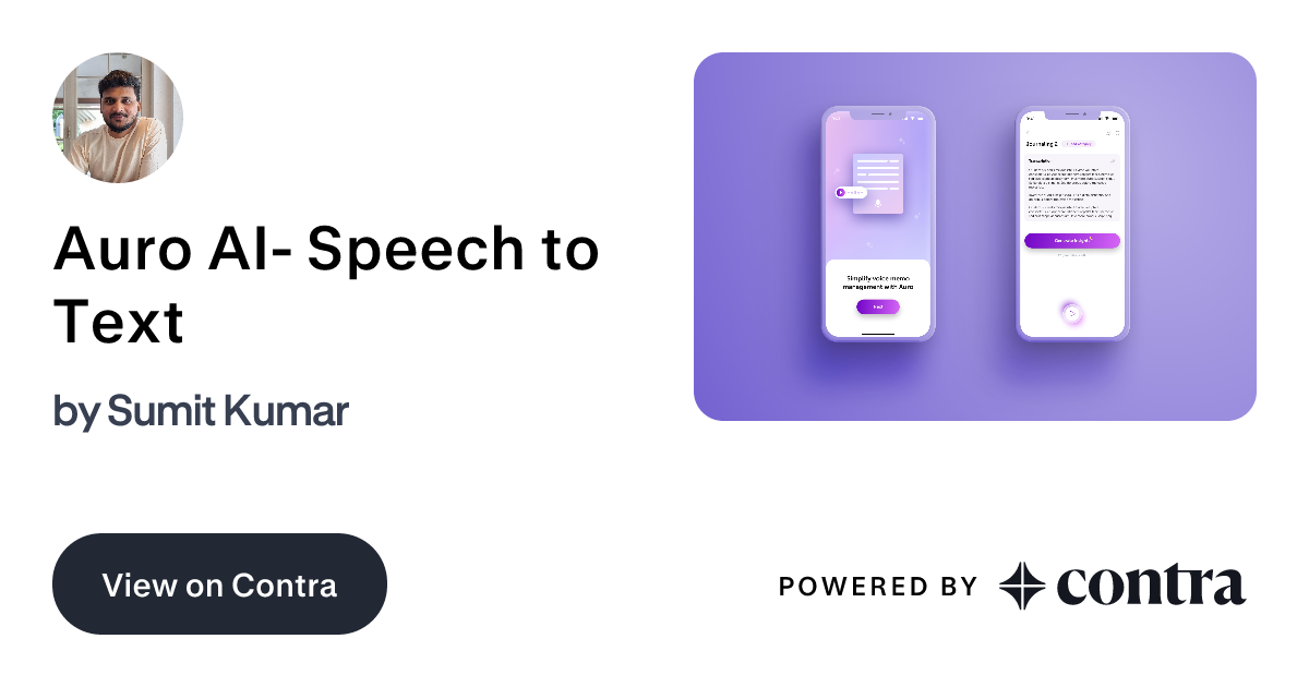 Auro AI- Speech to Text by Sumit Kumar