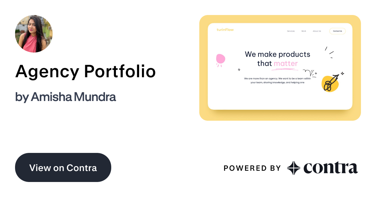 Agency Portfolio by Amisha Mundra