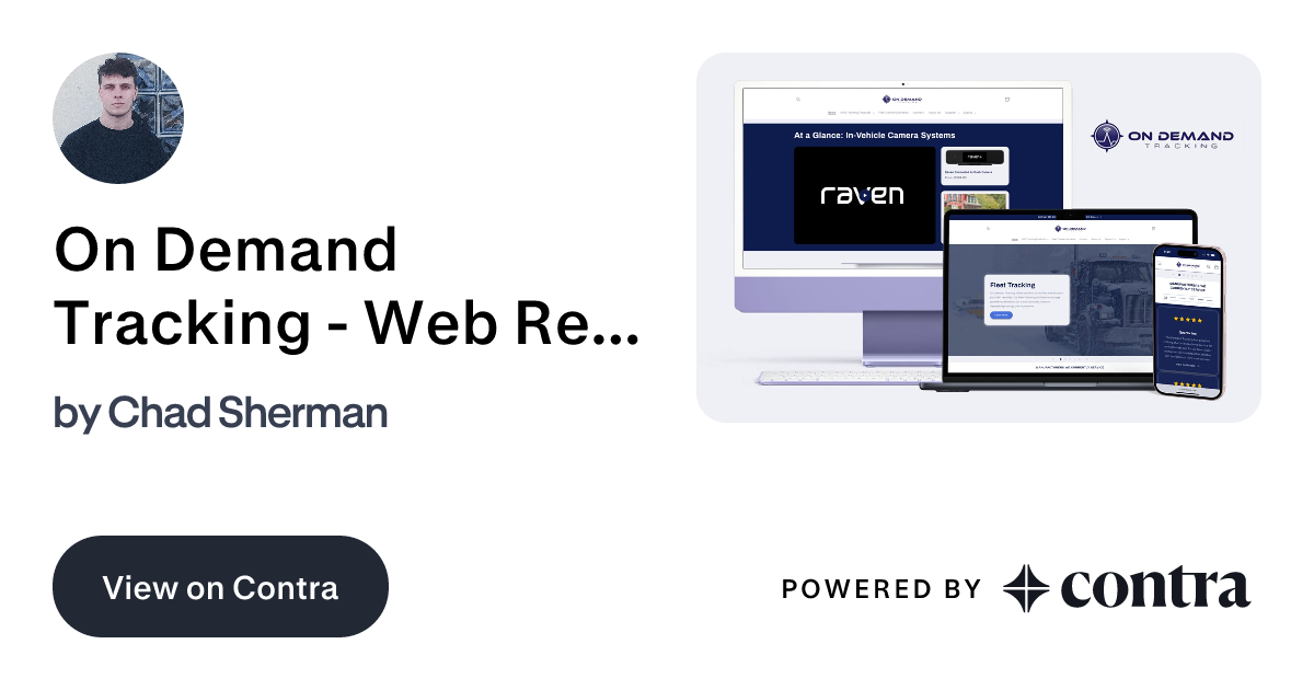 On Demand Tracking - Web Redesign by Chad Sherman