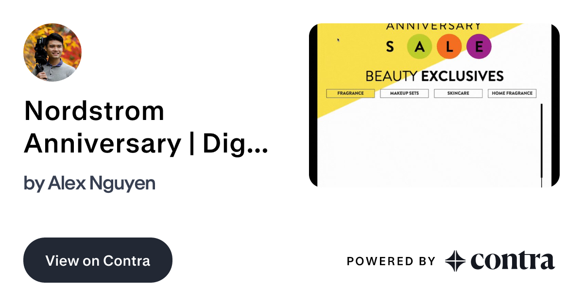 Nordstrom Anniversary | Digital Screen Signage by Alex Nguyen