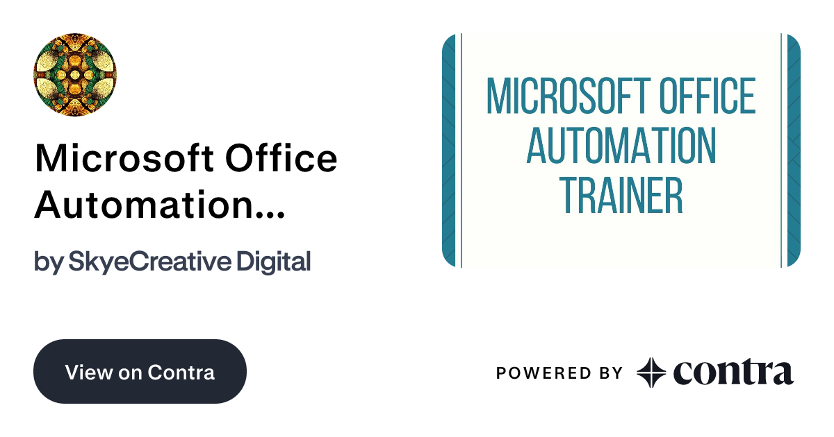 Microsoft Office Automation Trainer by SkyeCreative Digital