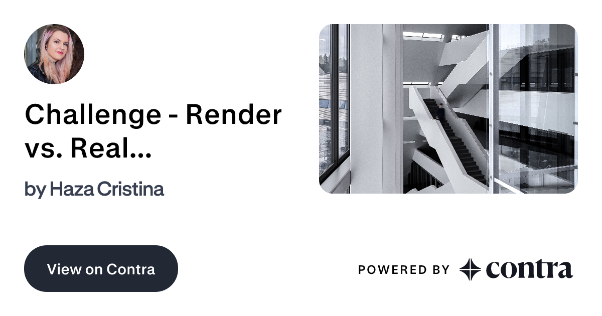 Challenge - Render vs. Reality in Architectural Visualization by Haza ...