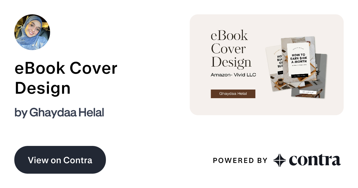 eBook Cover Design by Ghaydaa Helal