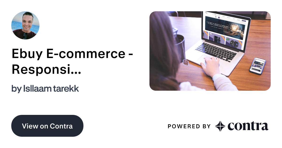 Ebuy E-commerce - Responsive Web Design by Isllaam tarekk