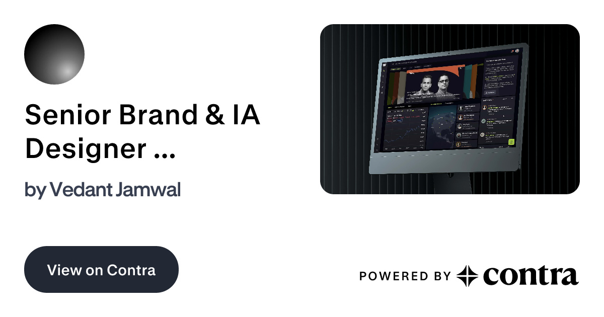 Senior Brand & IA Designer — RV 2.0 Launch by Vedant Jamwal