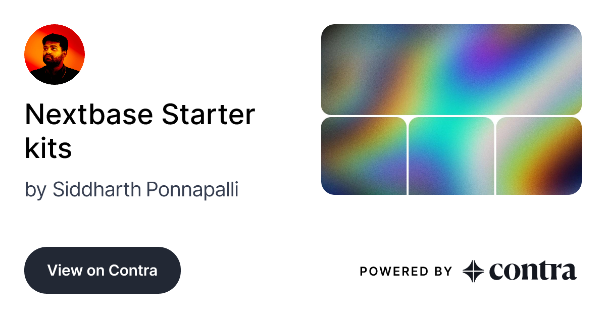 Nextbase Starter kits by Siddharth Ponnapalli Nextbase Starter kits by Siddharth Ponnapalli