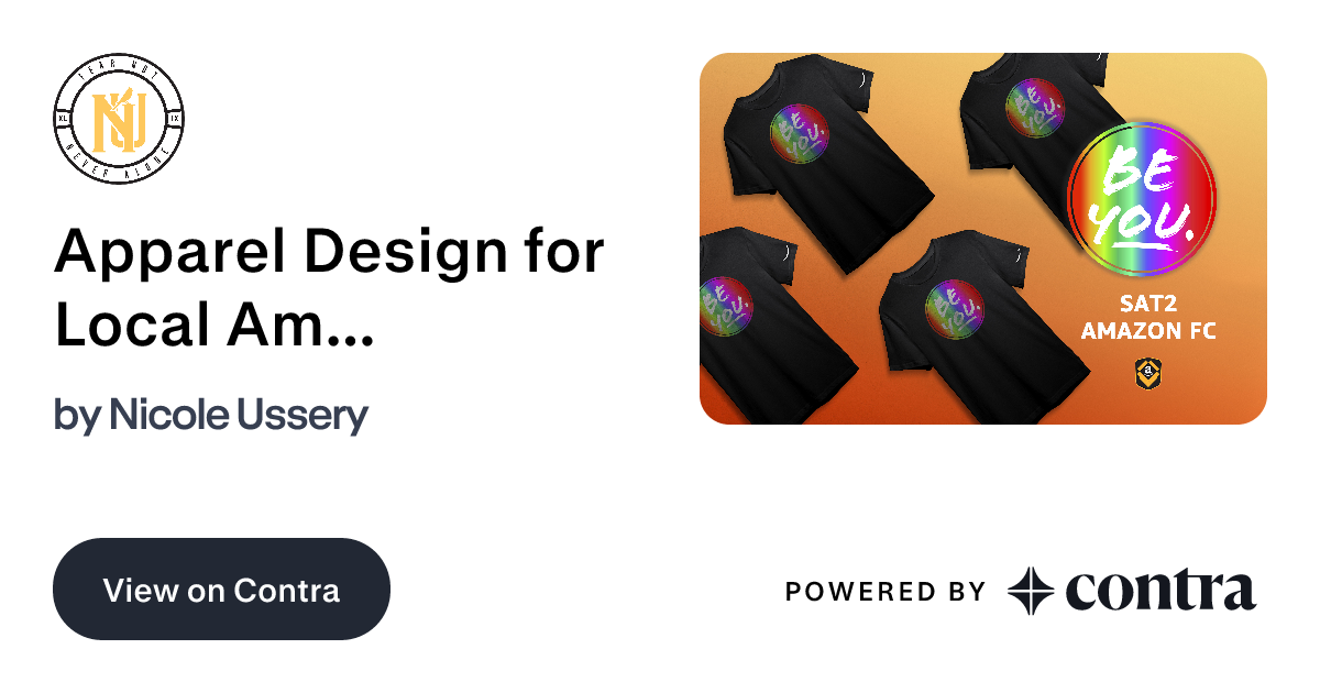 Apparel Design for Local Amazon: Glamazon Affinity Group by Nicole Ussery