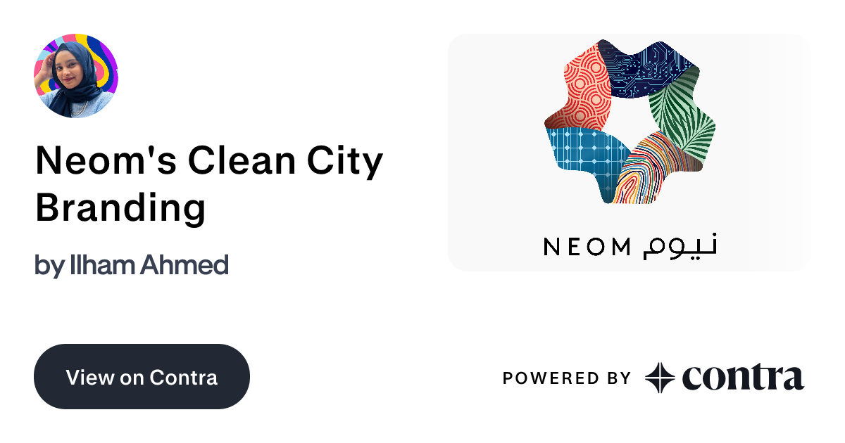 Neom's Clean City Branding by Ilham Ahmed