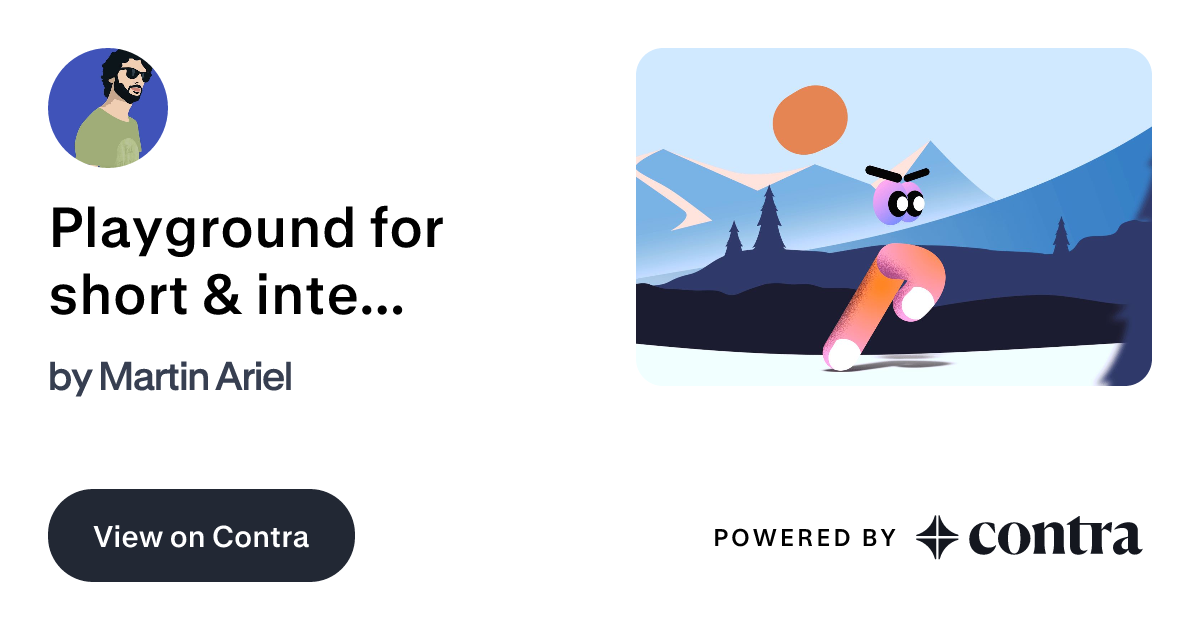 Playground for short & interactive animations by Martin Ariel