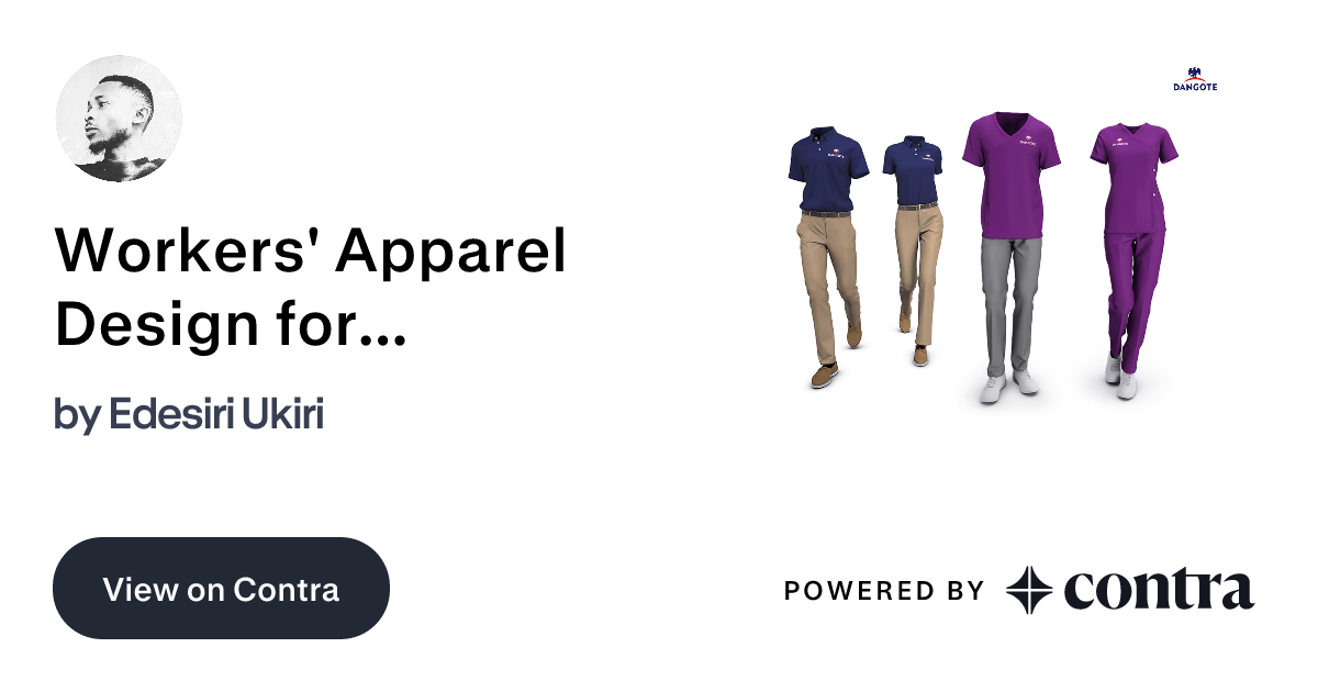 Workers' Apparel Design for Dangote Cement by Edesiri Ukiri