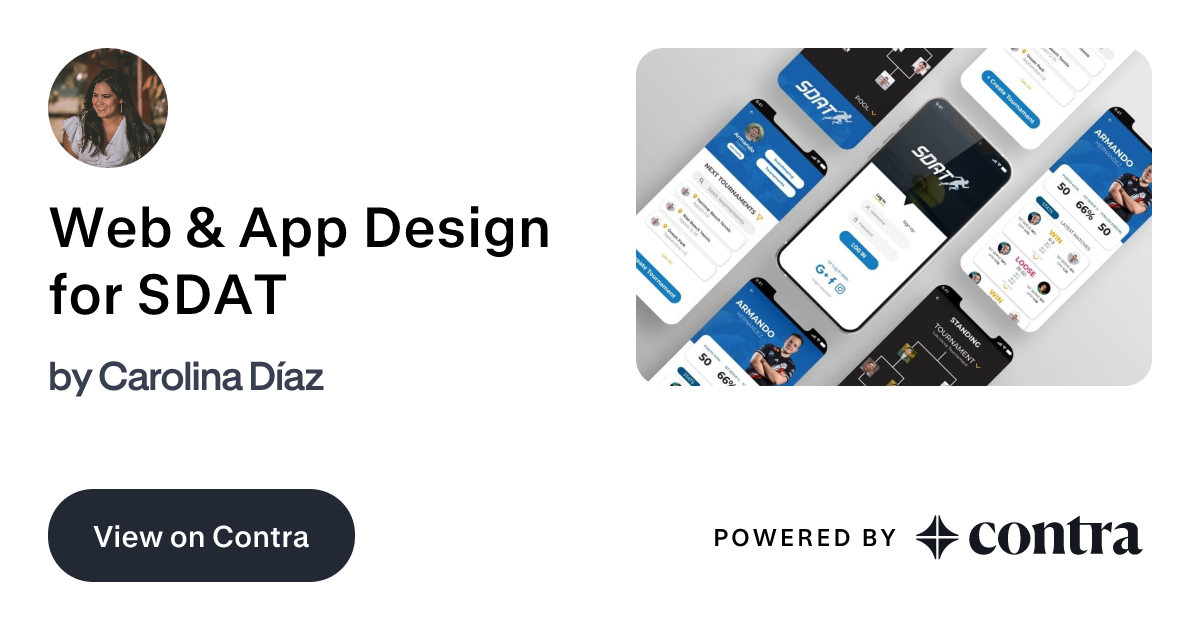 Web & App Design for SDAT by Carolina Díaz