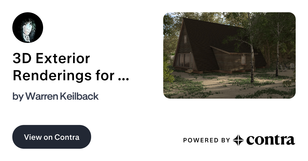 3D Exterior Renderings for 3D Visualization by Warren Keilback