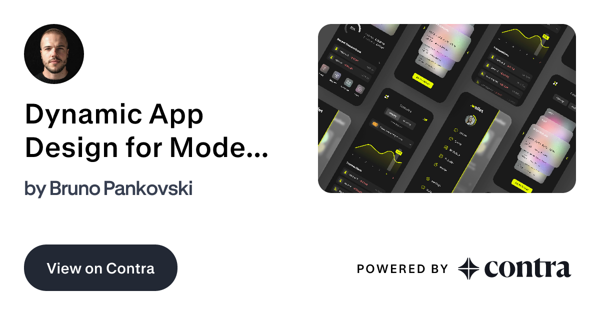 Dynamic App Design for Modern Banking by Bruno Pankovski