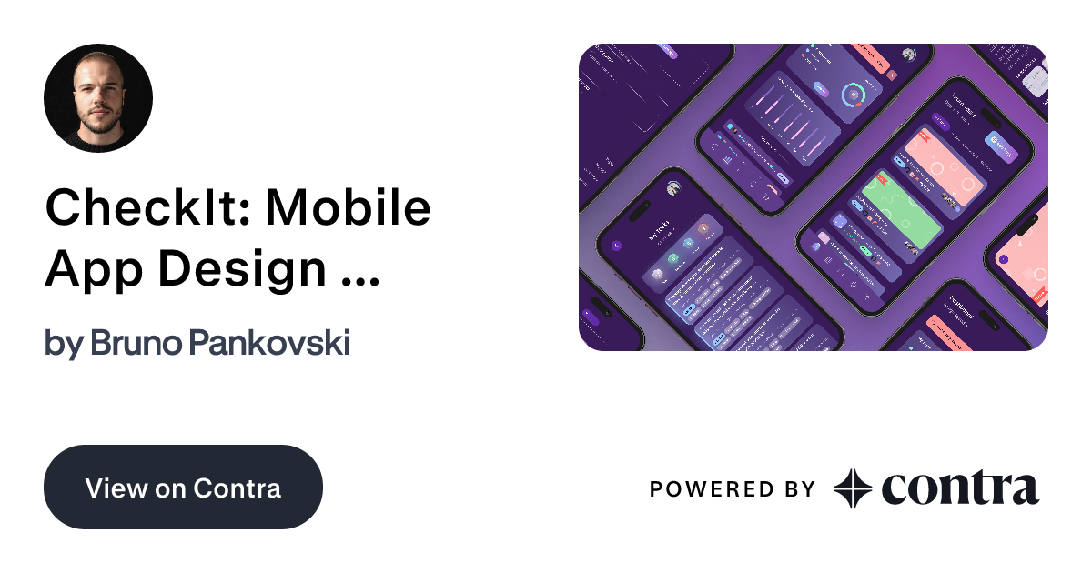 CheckIt: Mobile App Design for Collaborative Projects by Bruno Pankovski