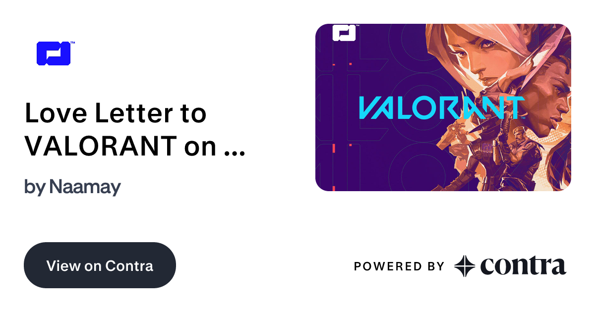 Love Letter to VALORANT on Behance by NaaMay