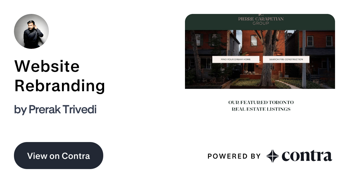 Website Rebranding by Prerak Trivedi