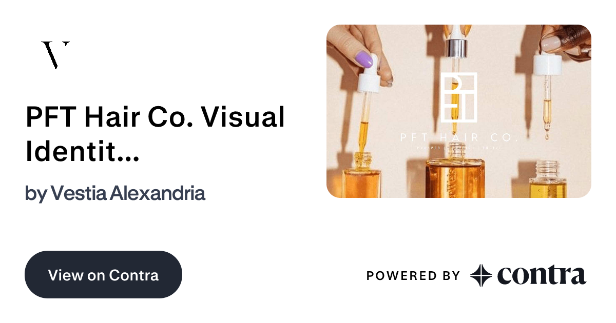 PFT Hair Co. Visual Identity Design by Vestia Alexandria