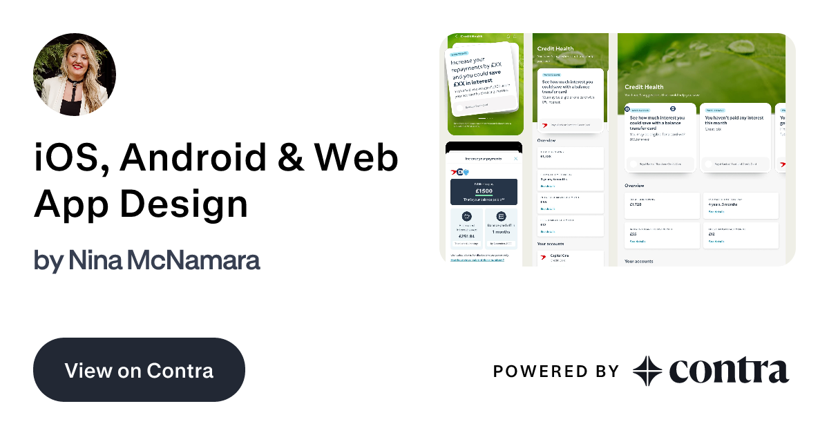 iOS, Android & Web App Design by Nina McNamara