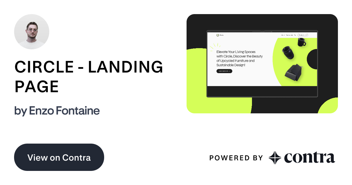 CIRCLE - LANDING PAGE by Enzo Fontaine