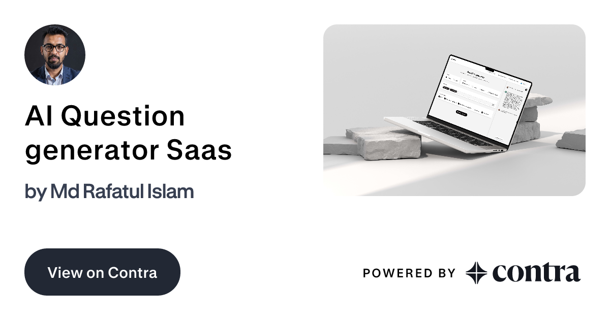 AI Question generator Saas by Md Rafatul Islam