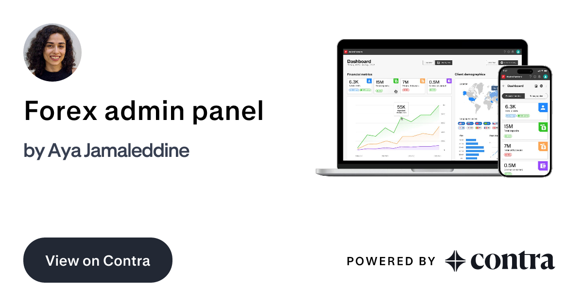 Forex admin panel by Aya Jamaleddine