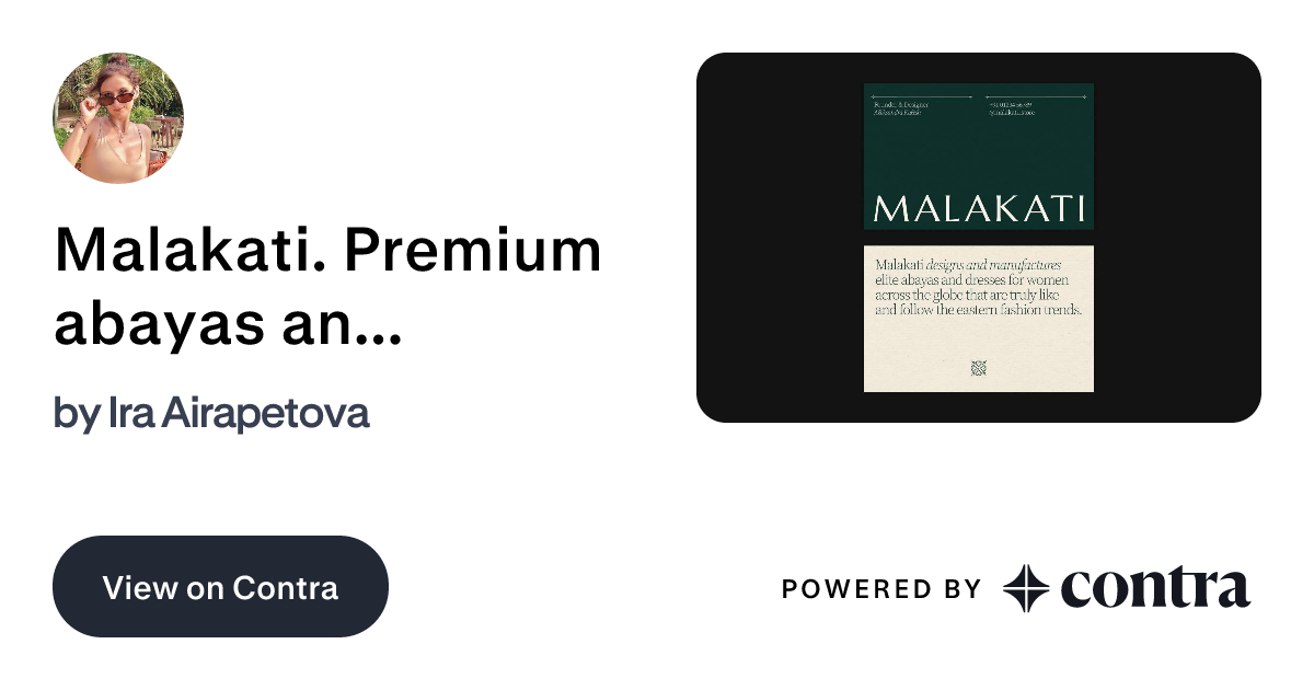 Malakati. Premium abayas and dresses by Ira Airapetova