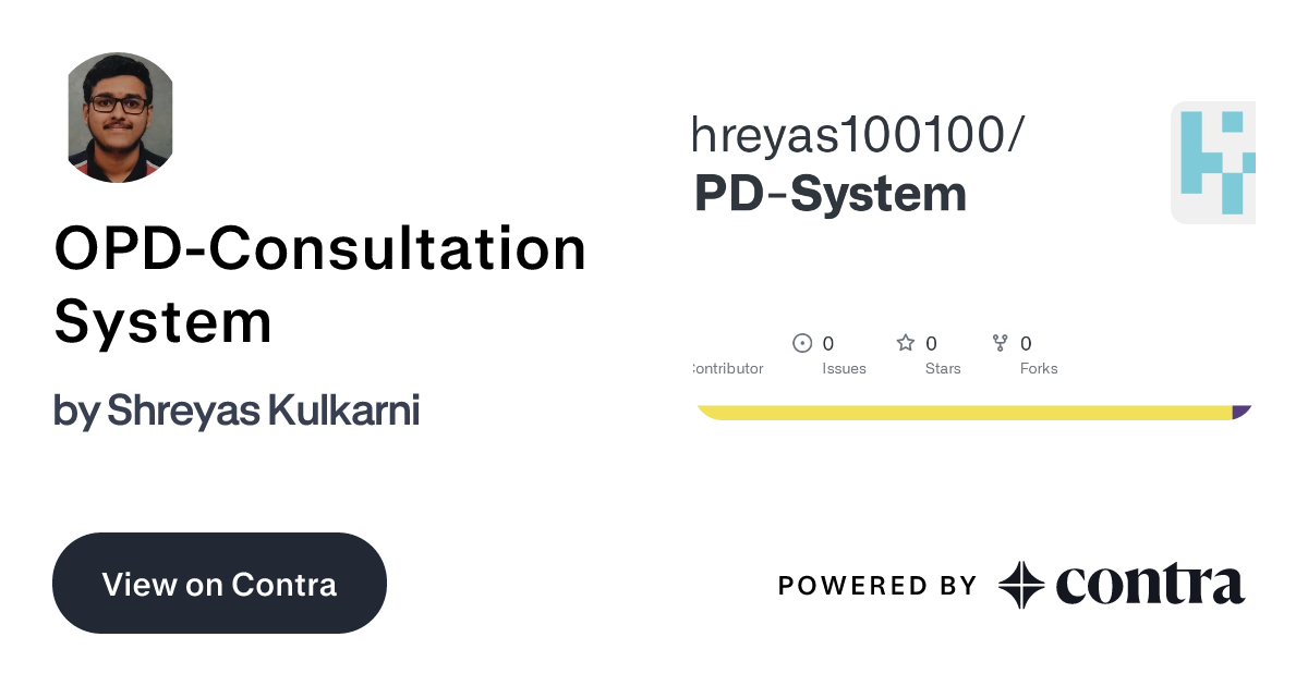 OPD-Consultation System by Shreyas Kulkarni