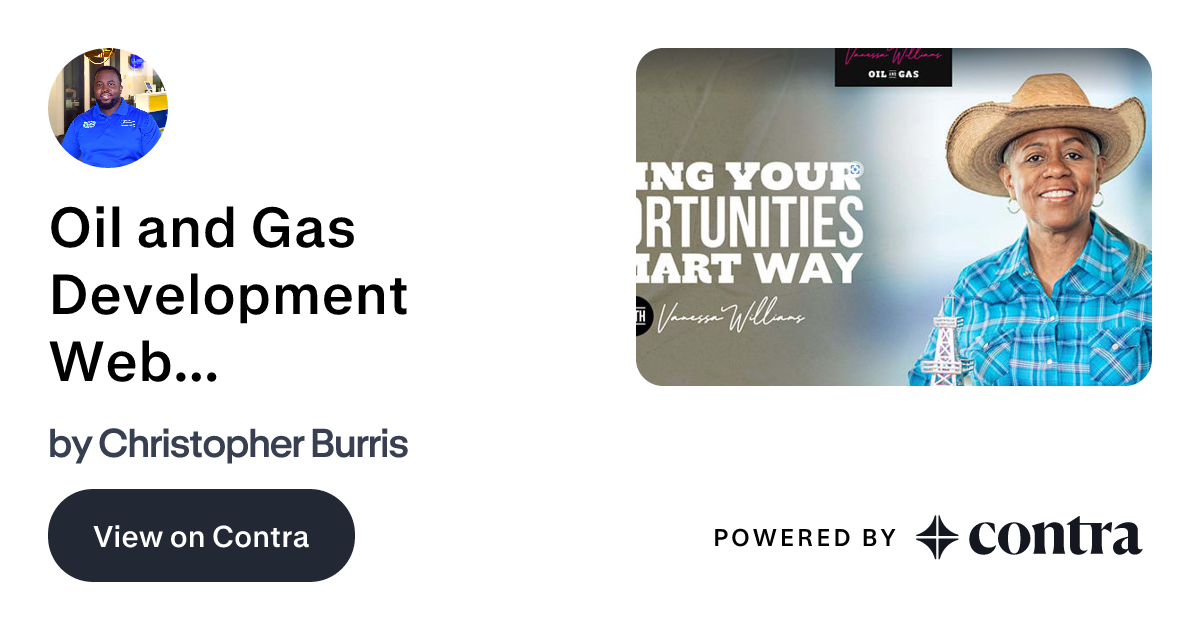 Oil and Gas Development Website by Christopher Burris