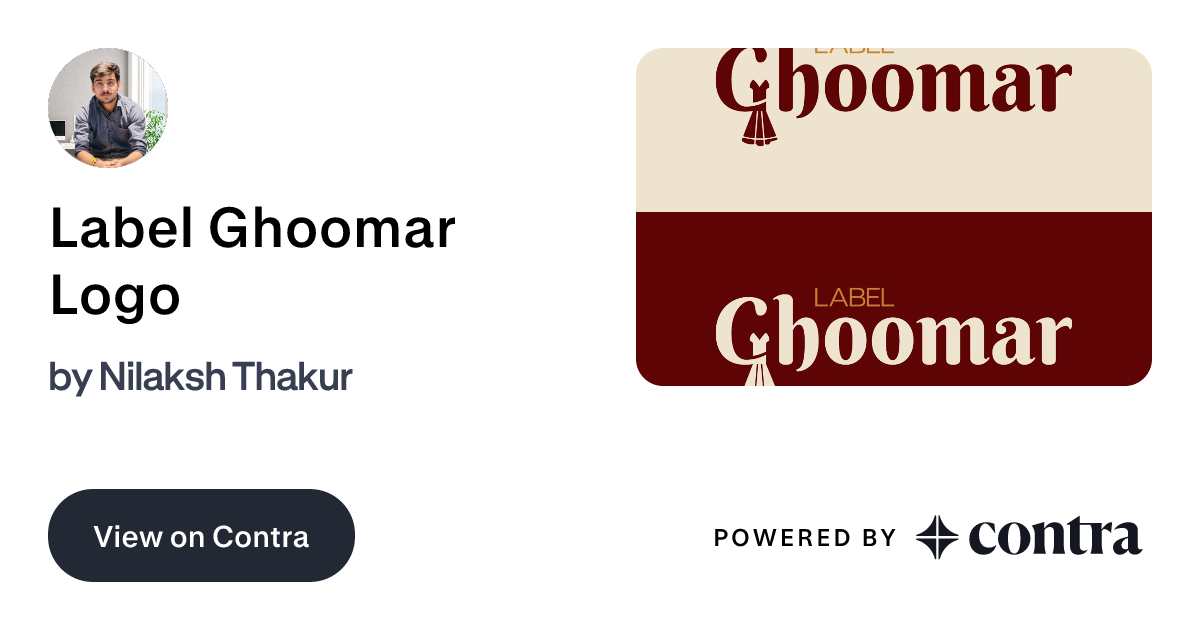 Label Ghoomar Logo by Nilaksh Thakur