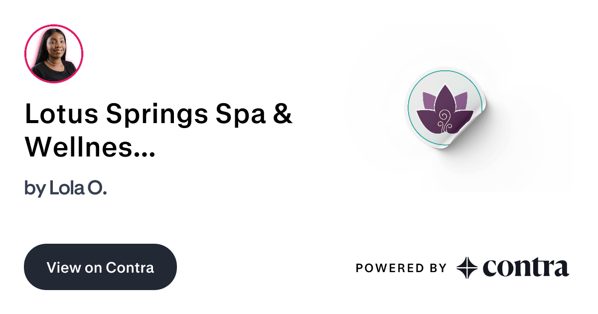 Lotus Springs Spa & Wellness Center (Brand Identity) by Lola O.