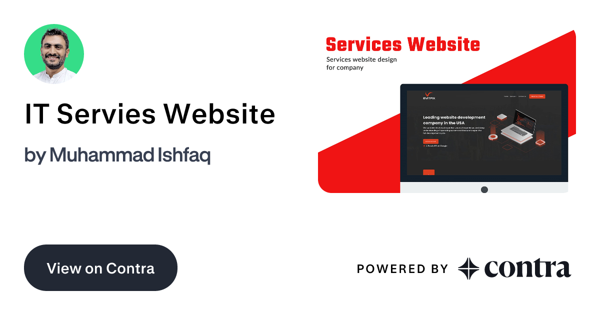 Portfolio Website Design by Muhammad Ishfaq