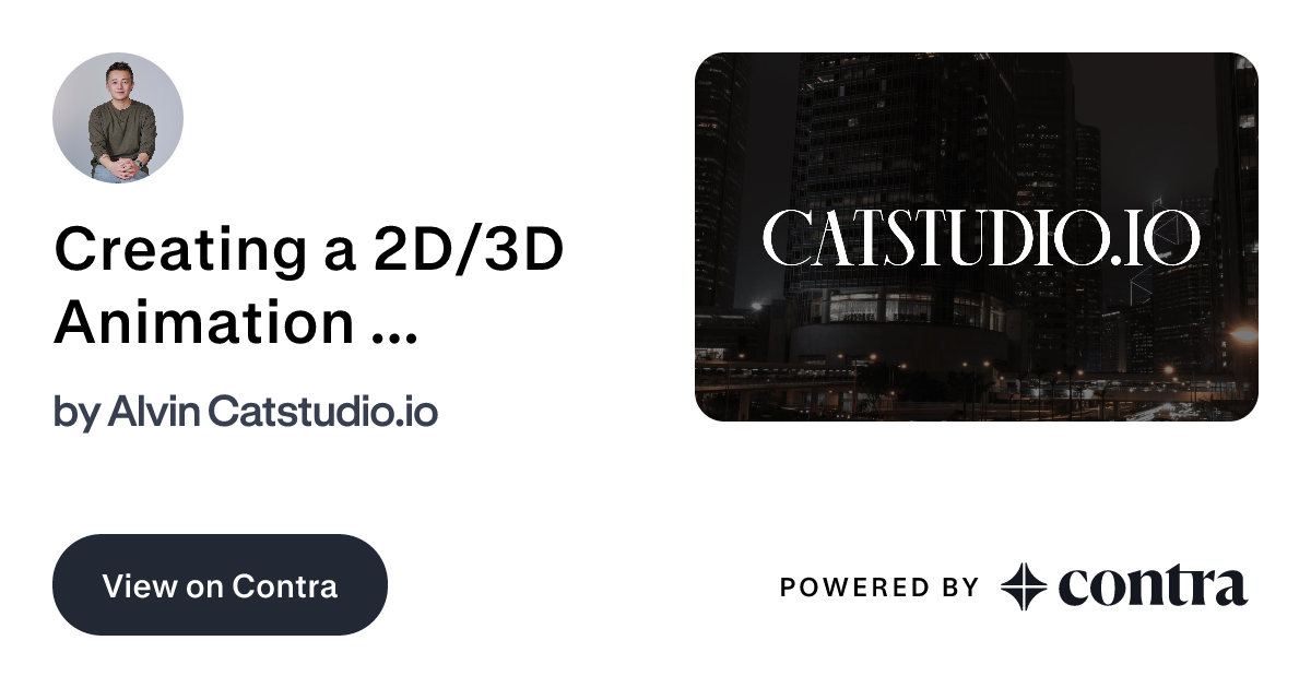 Creating a 2D/3D Animation Video by Alvin Catstudio.io
