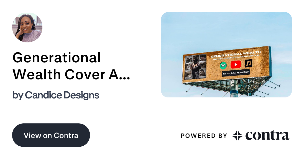 Generational Wealth Cover Art Billboard Design by Candice Designs