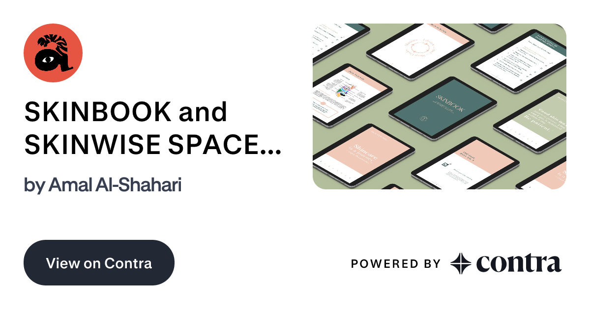 SKINBOOK and SKINWISE SPACE branding by Amal Al-Shahari
