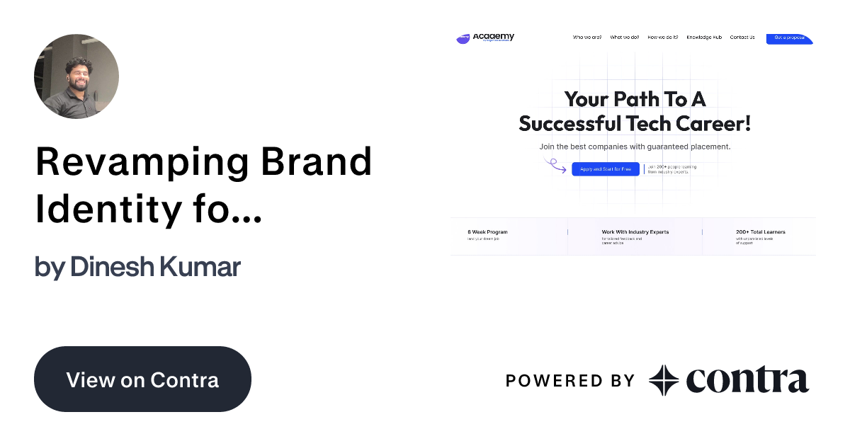 Revamping Brand Identity for Tech Startup by Dinesh Kumar