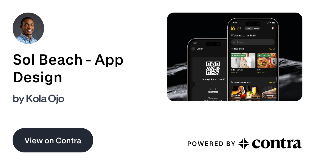 Sol Beach - App Design by Kola Ojo