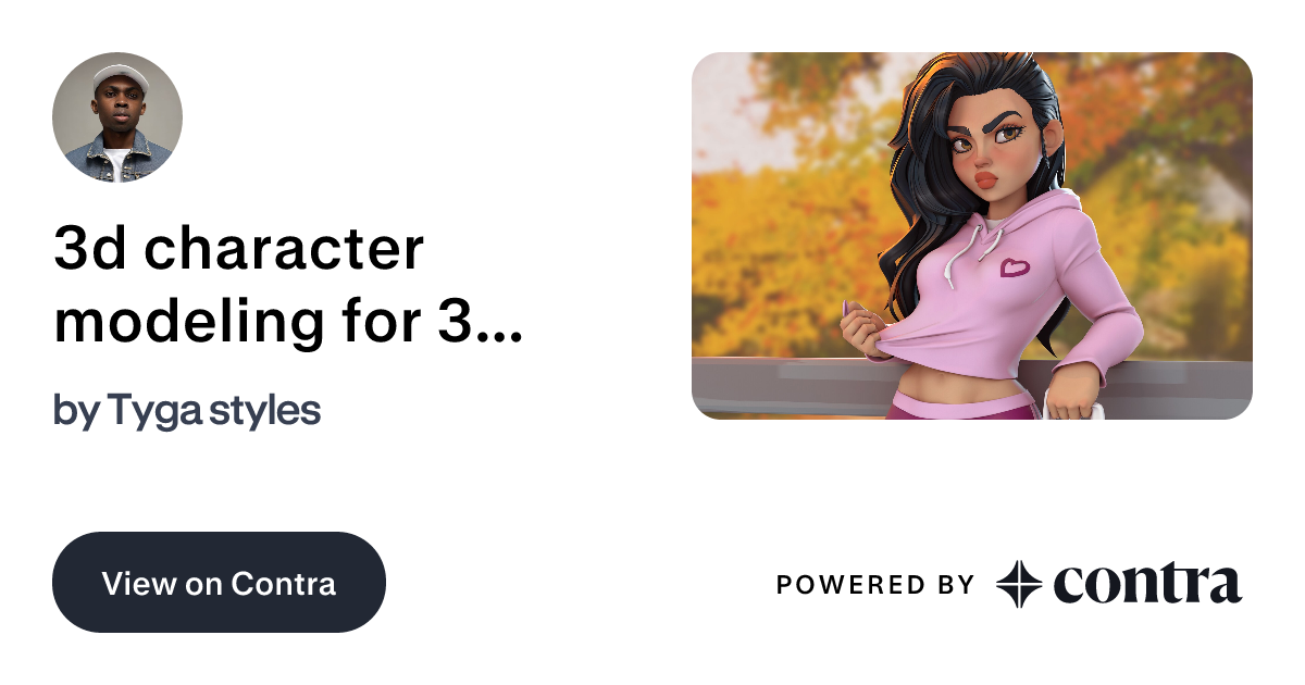 3d character modeling for 3d printing and 3d character animation by ...