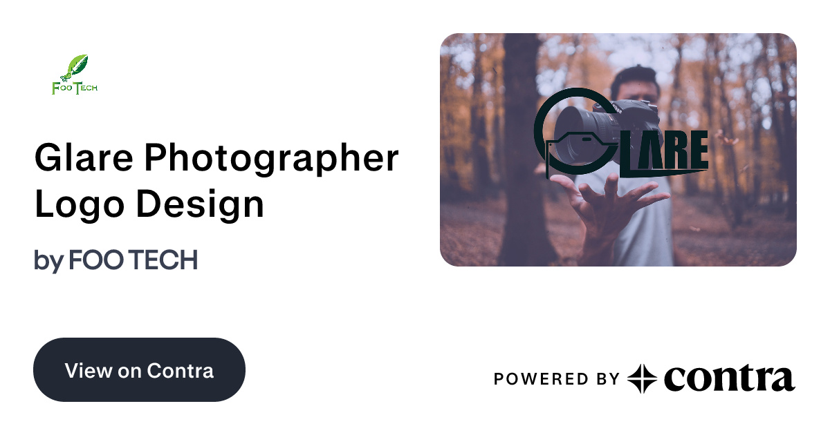 Glare Photographer Logo Design by FOO TECH