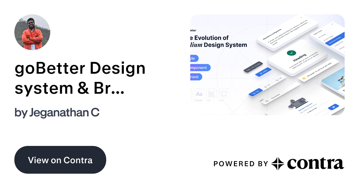 goBetter Design system & Brand Guidelines :: Behance by Jeganathan C