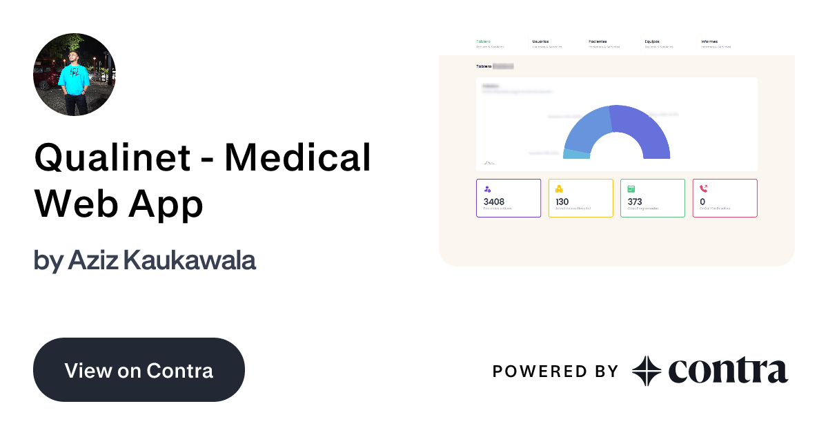 Qualinet - Medical Web App by Aziz Kaukawala